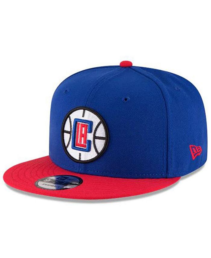 New Era Men's Royal, Red LA Clippers 2-Tone 9FIFTY Adjustable Snapback ...