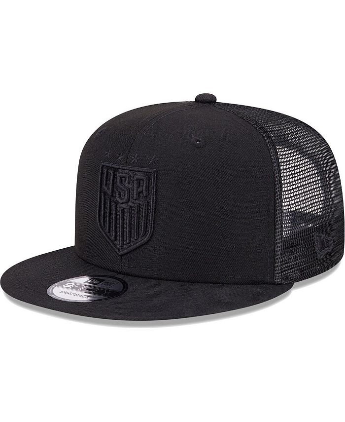 New Era Men's Black Uswnt Logo Classic 9Fifty Trucker Snapback Hat - Macy's