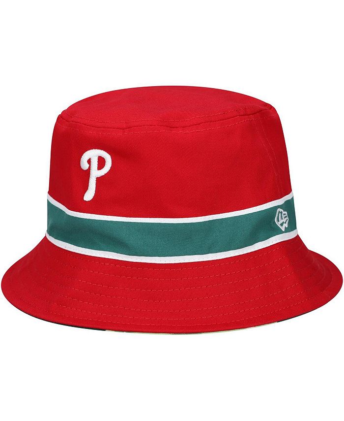 New Era Men's Red Philadelphia Phillies Reverse Bucket Hat - Macy's