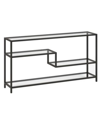 Hudson & Canal Mathis 55" Wide Metal Rectangular Console Table with ...