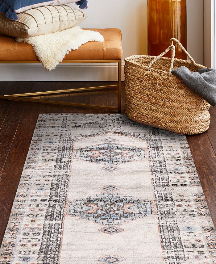BB Rugs Novo NOV307 2'6" x 8' Runner Area Rug - Macy's
