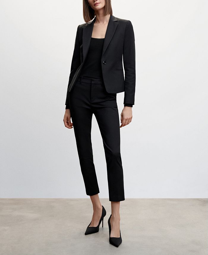 MANGO Women's Structured Suit Blazer & Reviews - Jackets & Blazers ...