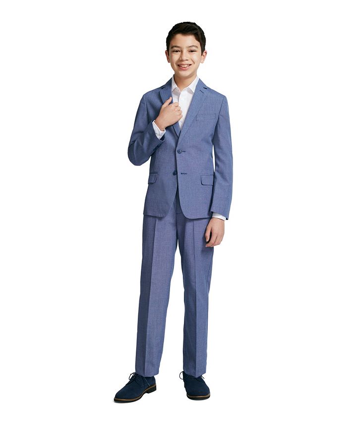 Nautica Big Boys 2-piece. Micro-Texture Suit - Macy's