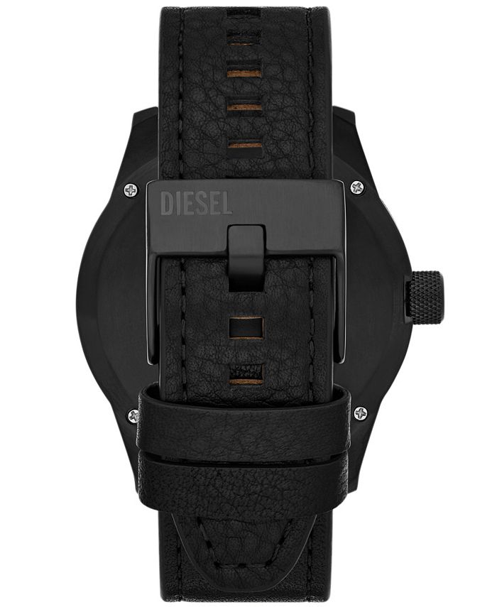 Diesel Men's Rasp Nsbb Quartz Black Stainless Steel Watch 46mm - Macy's