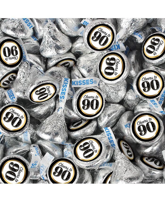 Just Candy 75 Pcs 90th Birthday Candy Hershey's Kisses by Just Candy ...