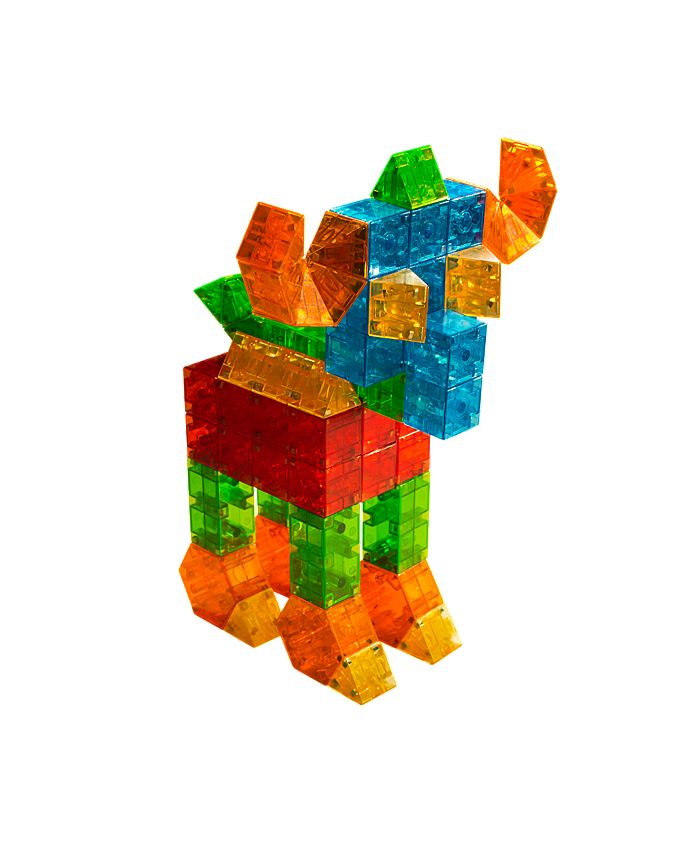 Magna-Tiles® MAGNA-TILESA MAGNA-QUBIX 85-Piece Magnetic Construction ...