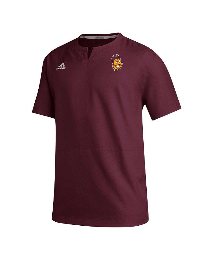 adidas Men's Maroon Arizona State Sun Devils Notch Neck Iron Cage Top ...