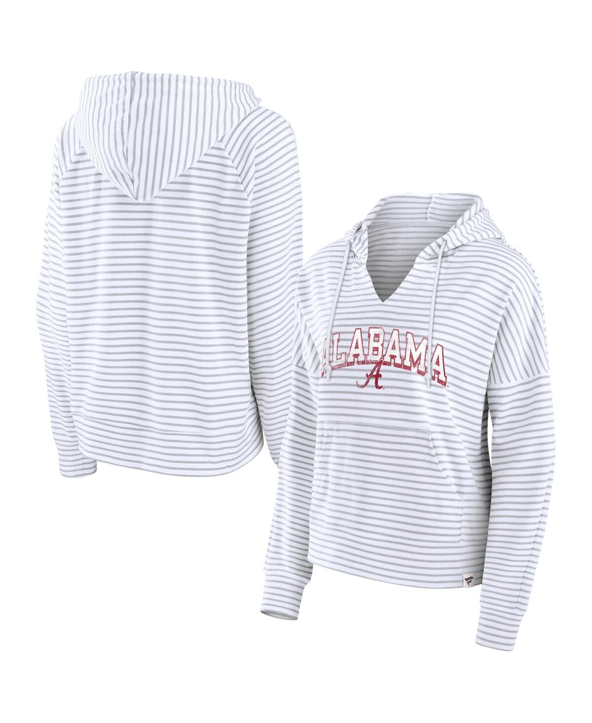 Click here for Womens Fanatics White Alabama Crimson Tide Striped... prices