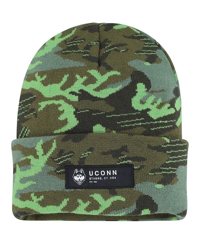 Nike Men's Camo UConn Huskies Veterans Day Cuffed Knit Hat - Macy's