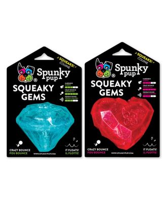 Spunky Pup Squeaky Gems Set of 2 | Fun Squeak | Perfect Toys for Small ...