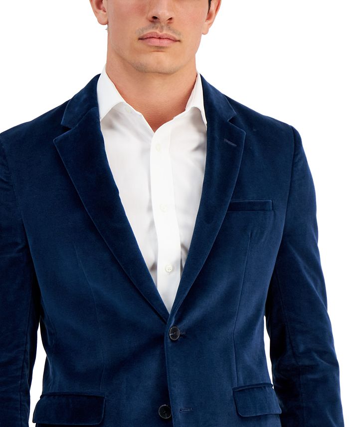 HUGO Men's Modern-Fit Velvet Dinner Jacket - Macy's