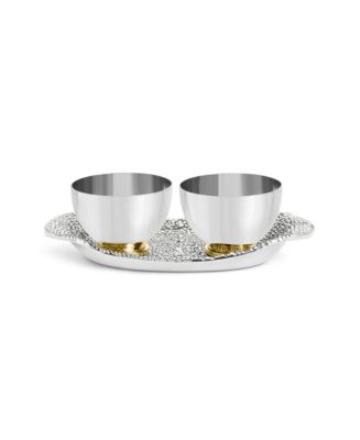 Michael Aram Shagreen Double Dish with Tray - Macy's