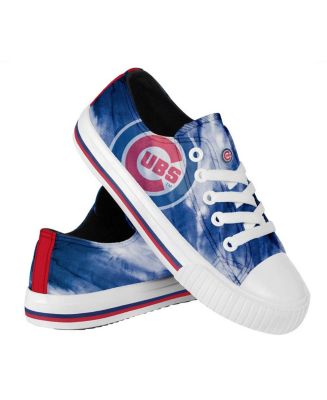 FOCO Youth Boys and Girls Chicago Cubs Tie-Dye Canvas Sneakers - Macy's
