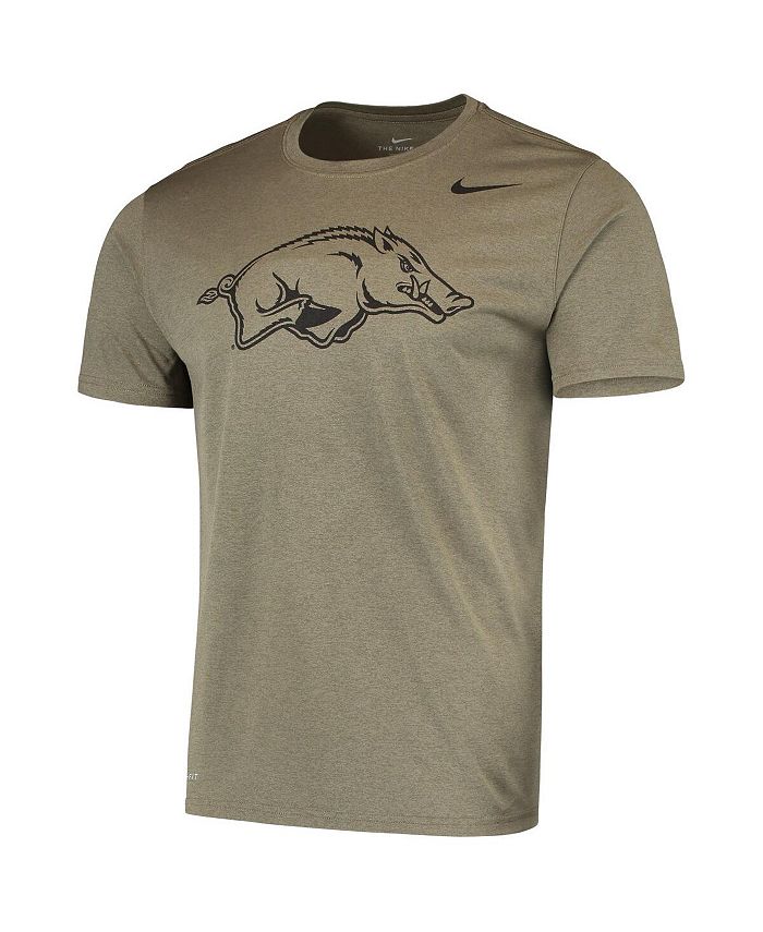 Nike Men's Olive Arkansas Razorbacks Tonal Logo Legend Performance T ...