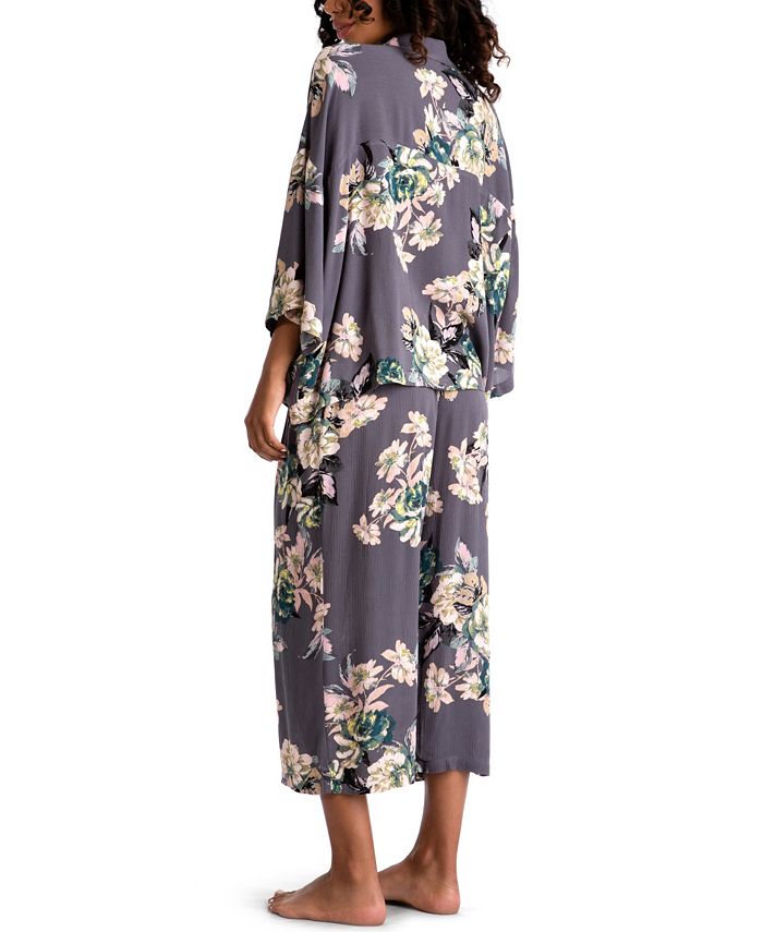 Midnight Bakery Women's Floral Print Pajama Set - Macy's