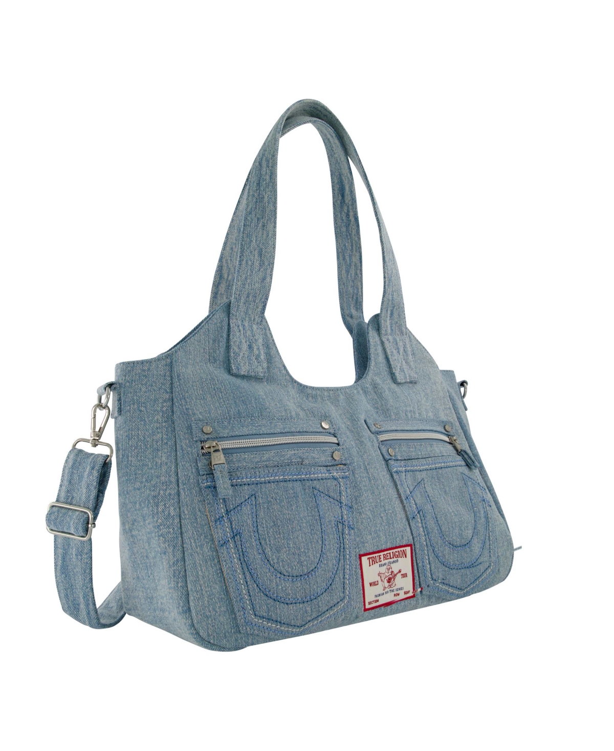 Click here for True Religion Womens Horseshoe Stitch Denim Satche... prices