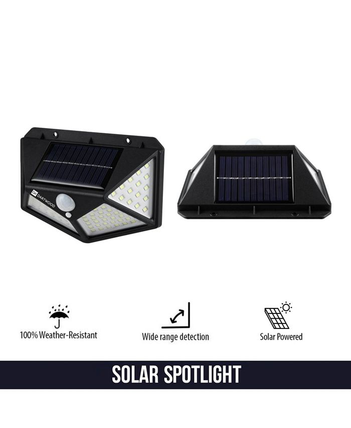 Dartwood Outdoor Solar Lights with Motion Sensor - 100 LED 450 Lumens ...
