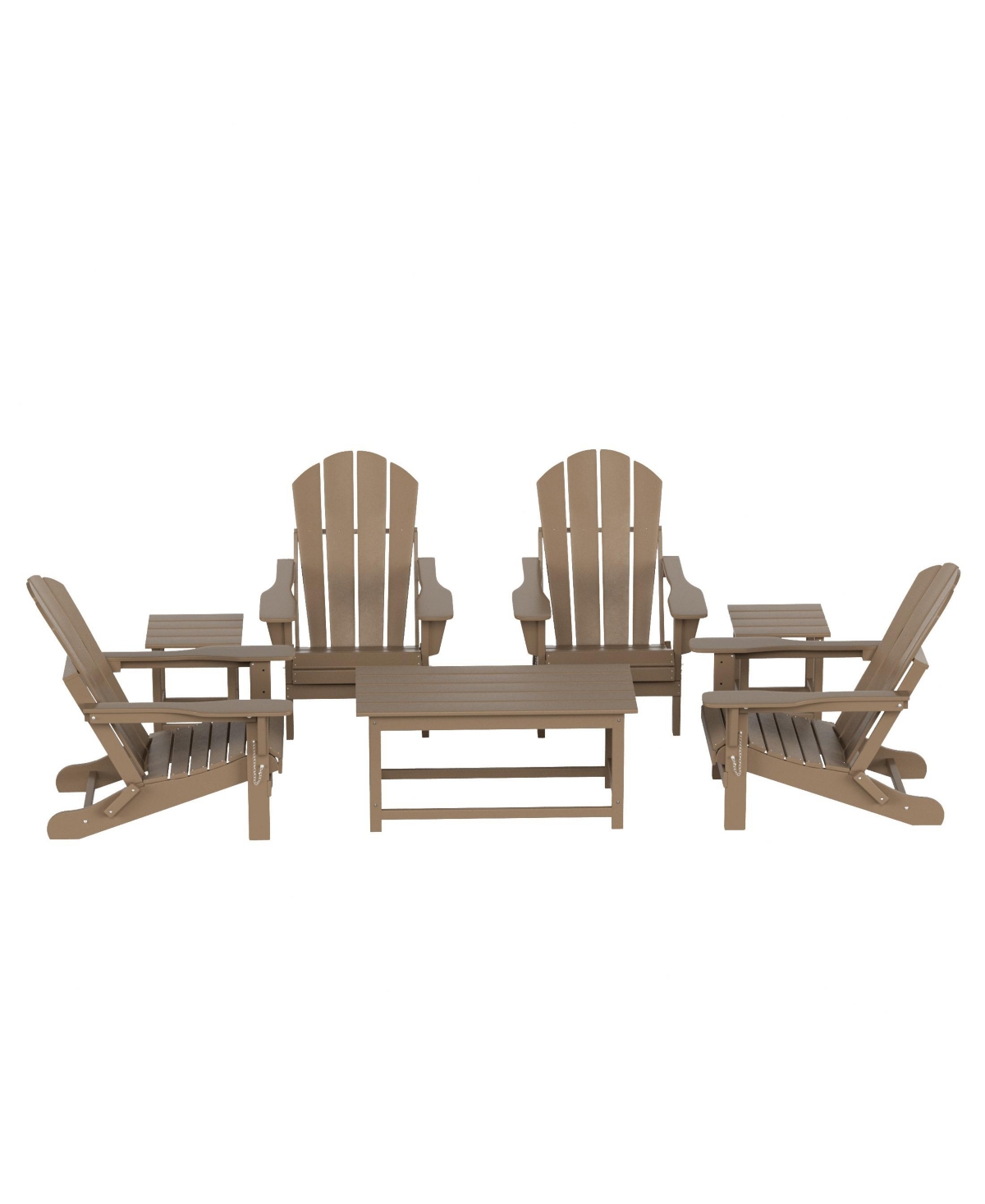 Click here for WestinTrends 7 Piece Set Outdoor Folding Adirondac... prices