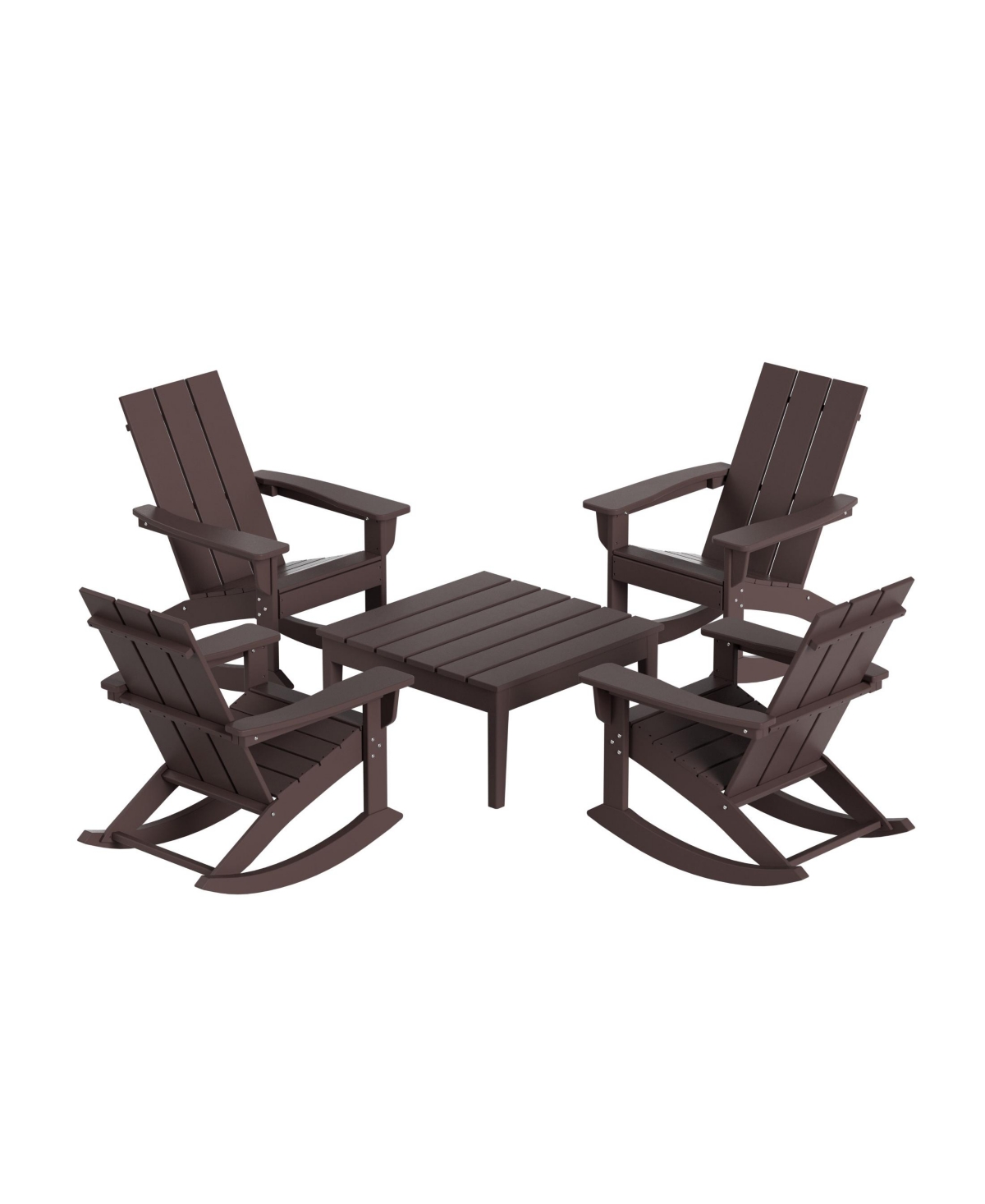 Click here for WestinTrends 5-Piece Modern Adirondack Outdoor Roc... prices