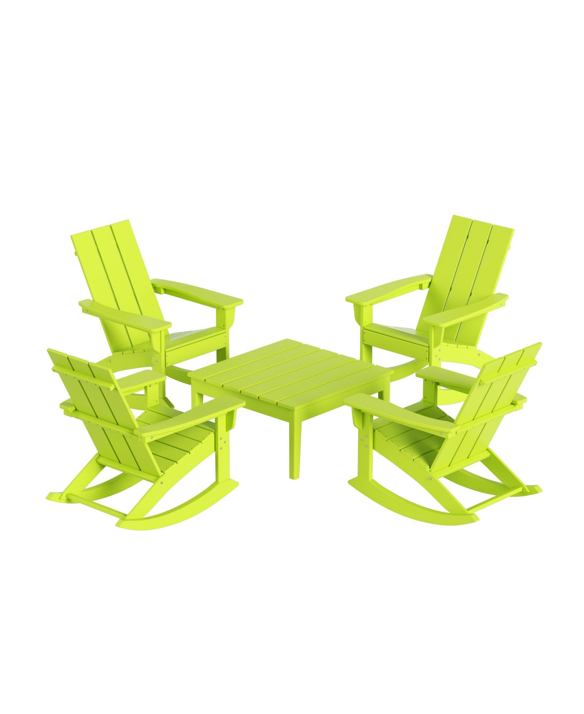 Click here for WestinTrends 5-Piece Modern Adirondack Outdoor Roc... prices