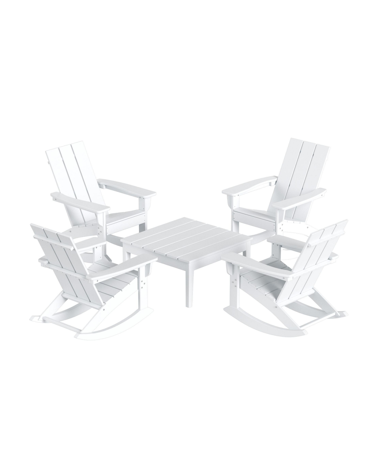 Click here for WestinTrends 5-Piece Modern Adirondack Outdoor Roc... prices