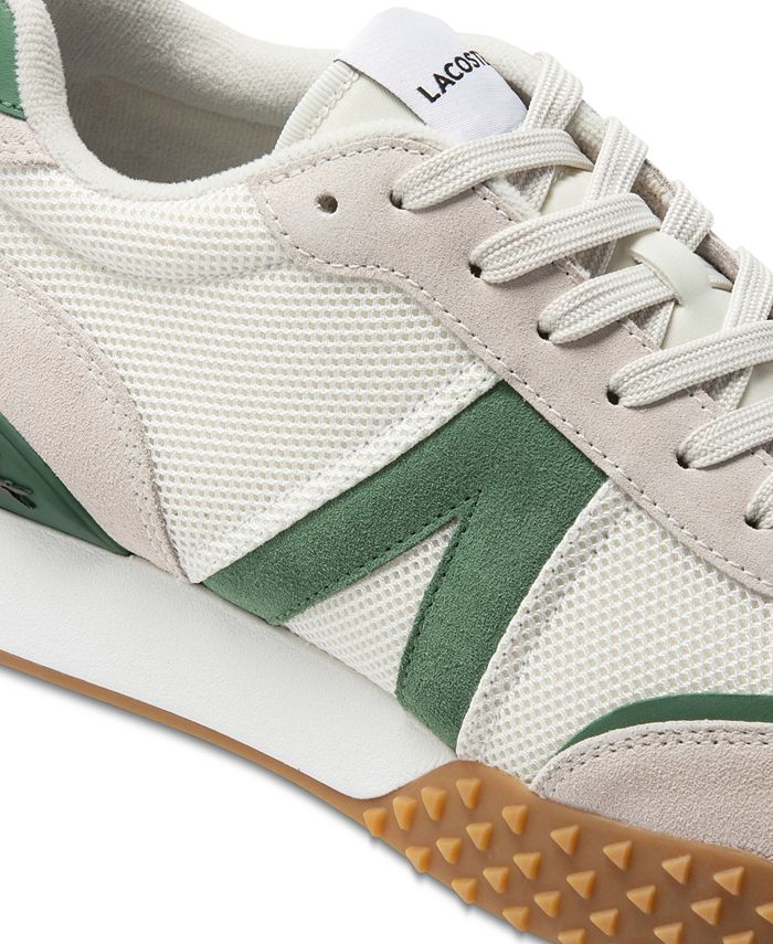 Lacoste Men's L-SPIN Deluxe Leather-Trimmed Athletic Sneakers - Macy's