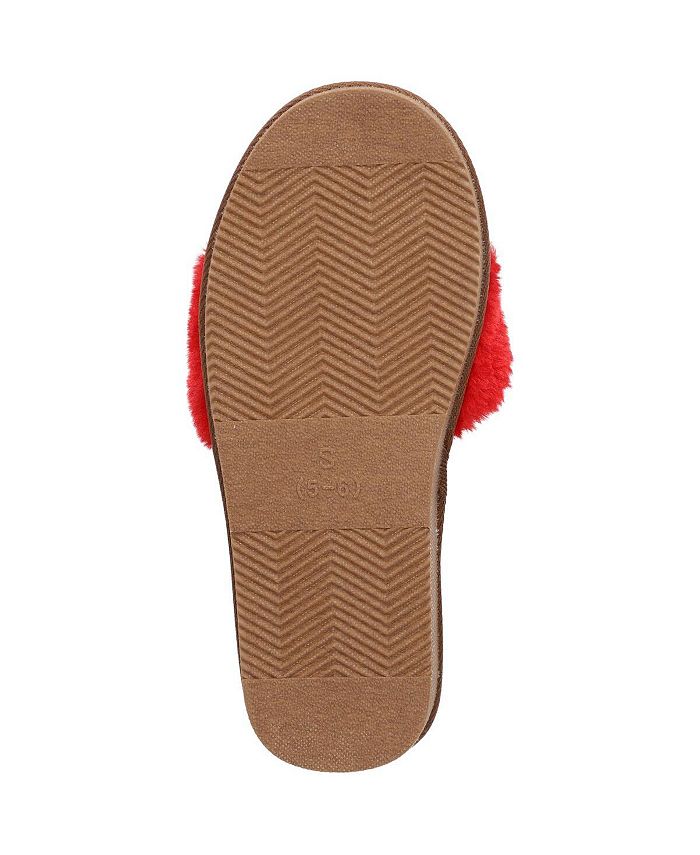 FOCO Women's Toronto Raptors Faux Fur Slide Slippers - Macy's