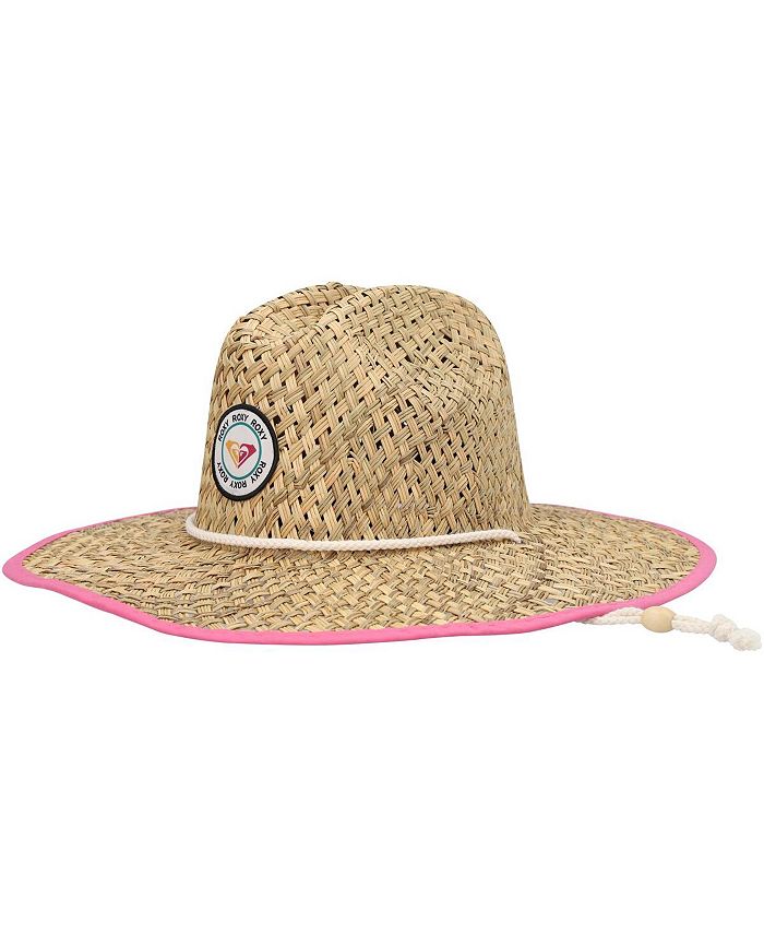 Roxy Women's Natural Coffee Blues Straw Lifeguard Hat - Macy's