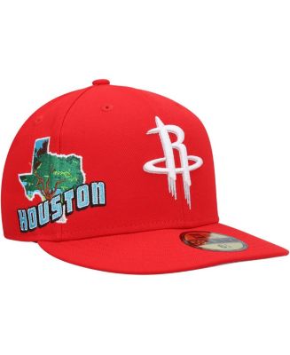 Men's New Era Red Houston Rockets Stateview 59FIFTY Fitted Hat - Macy's