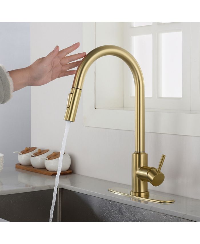 Simplie Fun Touch Kitchen Faucet with Pull Down Sprayer - Macy's