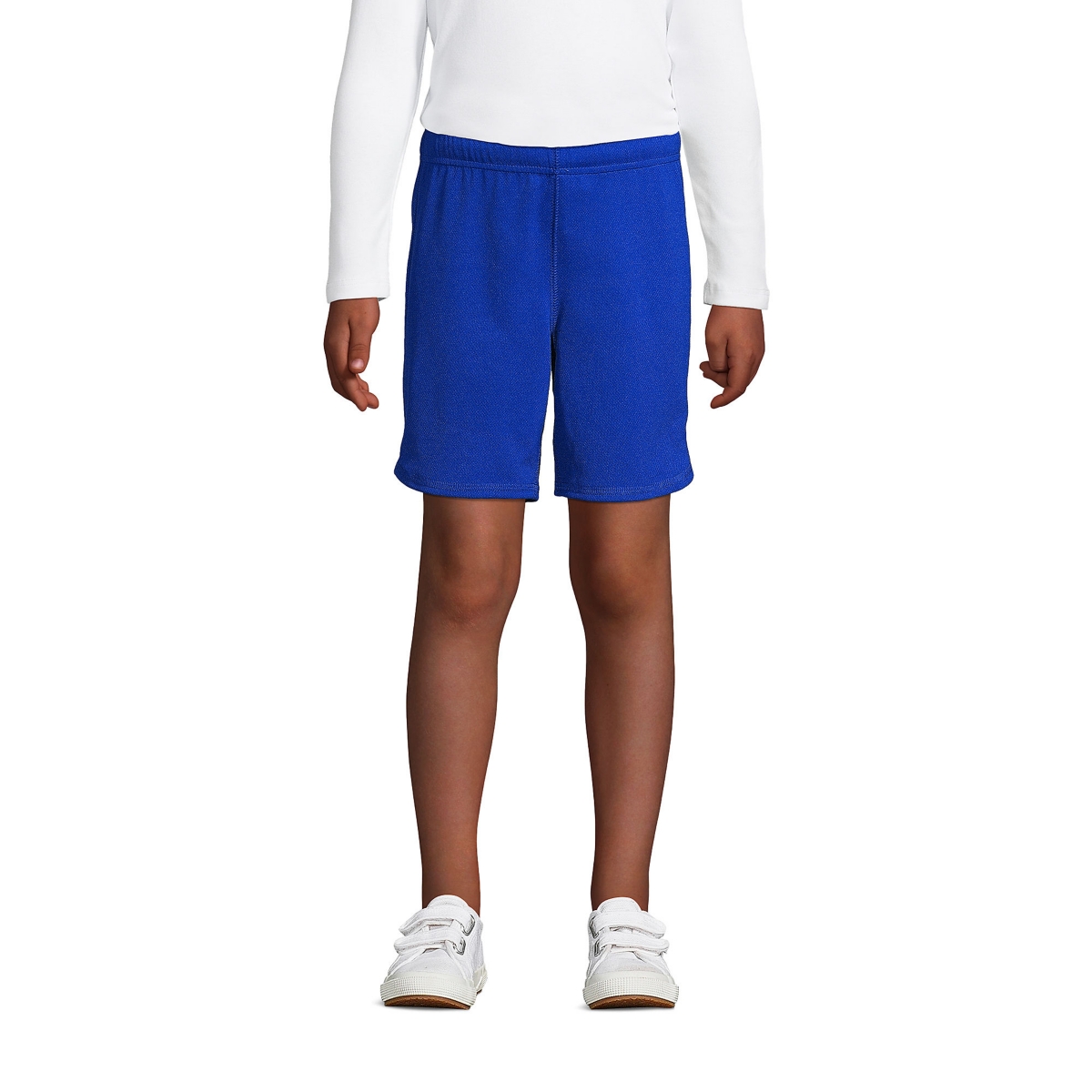 Click here for Lands End Girls Mesh Gym Shorts - Cobalt prices