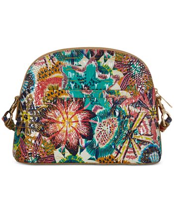 Brahmin Georgina Desert Bloom Melbourne Small Leather Crossbody - Macy's