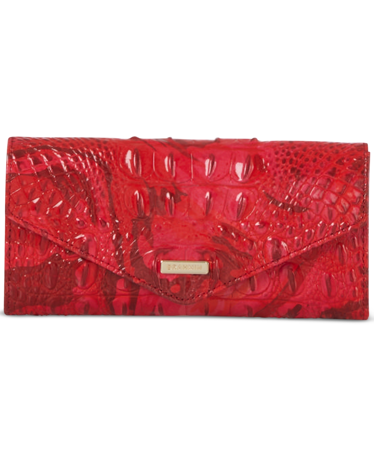 Brahmin Veronica Melbourne Leather Envelope Wallet In Red Flare | ModeSens