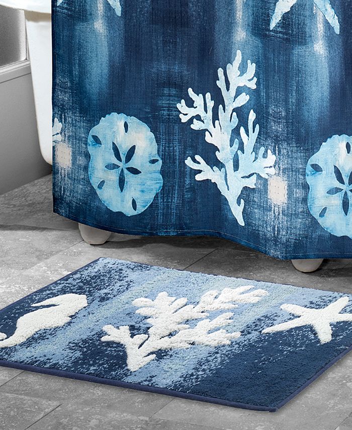 Avanti Batik Coastal Starfish Cotton Bath Rug, 21" x 34" - Macy's