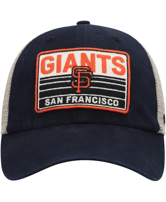 '47 Brand Men's Black San Francisco Giants Four Stroke Clean Up Trucker ...