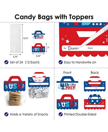 Big Dot of Happiness Firecracker 4th of July Red, White & Royal Blue ...