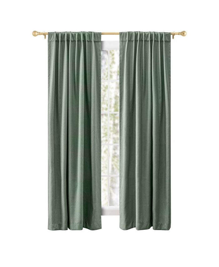 Ricardo Grand Pointe Rod Pocket Curtain Panel w/Back Tabs 54"W x 72"L ...