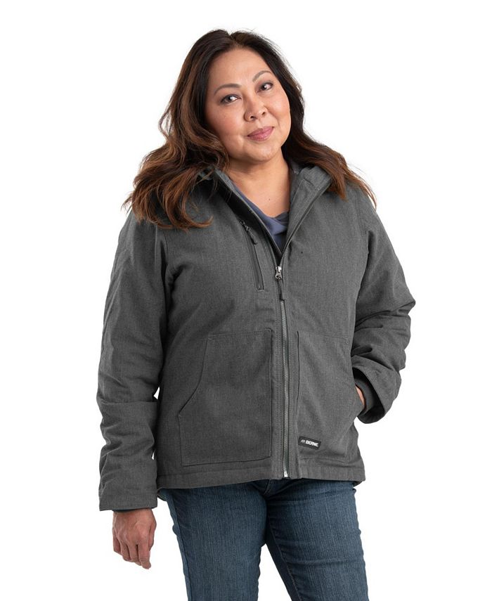 Berne Women's Heathered Duck Hooded Jacket - Macy's