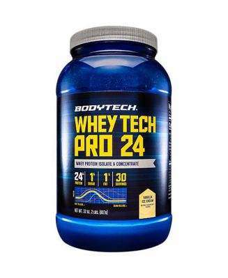 BodyTech Whey Tech Pro 24 Whey Protein Isolate & Concentrate Powder ...