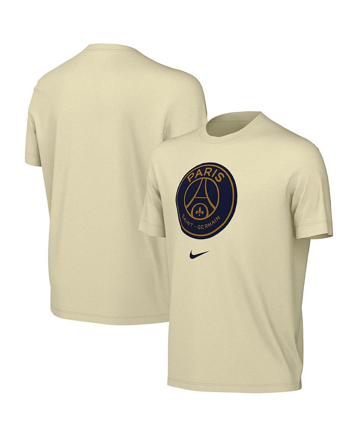 Nike Big Boys and Girls Cream Paris Saint-Germain Crest T-shirt - Macy's