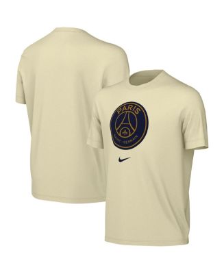 Big Boys and Girls Nike Cream Paris Saint-Germain Crest T-shirt - Macy's