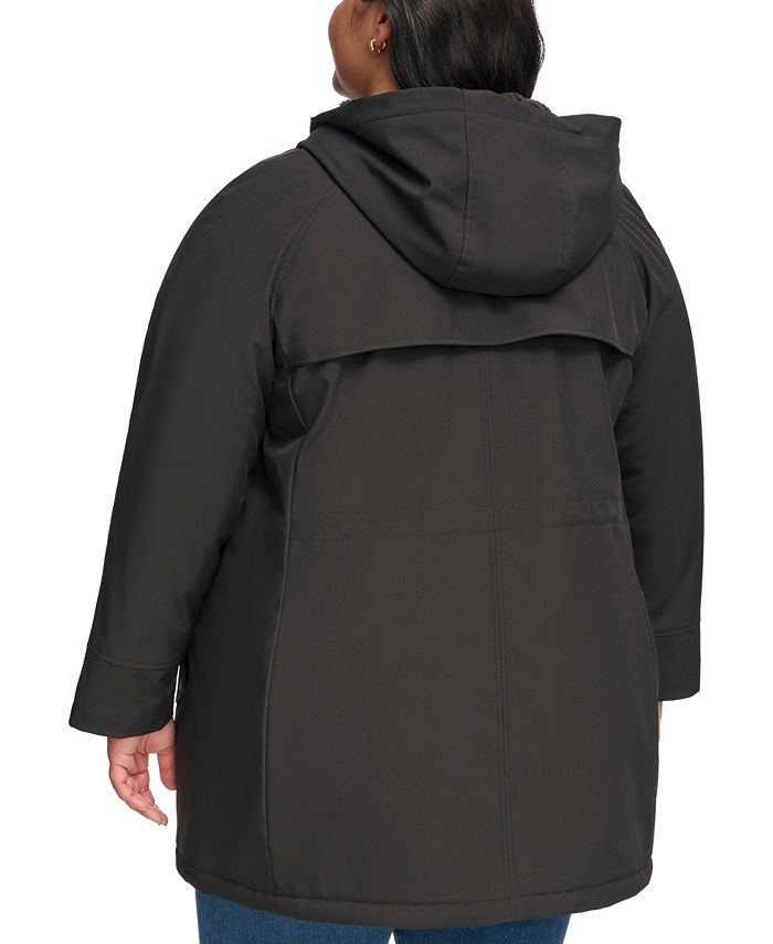 Tommy Hilfiger Women's Plus Size Hooded Anorak Raincoat - Macy's
