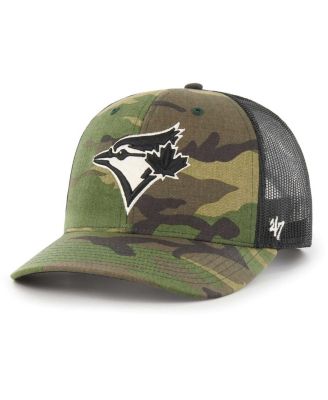 Men's Camo Toronto Blue Jays Trucker Snapback Hat
