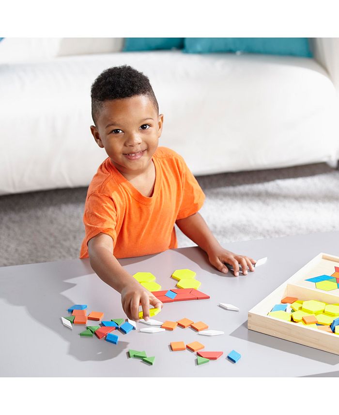Melissa and Doug Melissa & Doug Pattern Blocks and Boards - Classic Toy ...