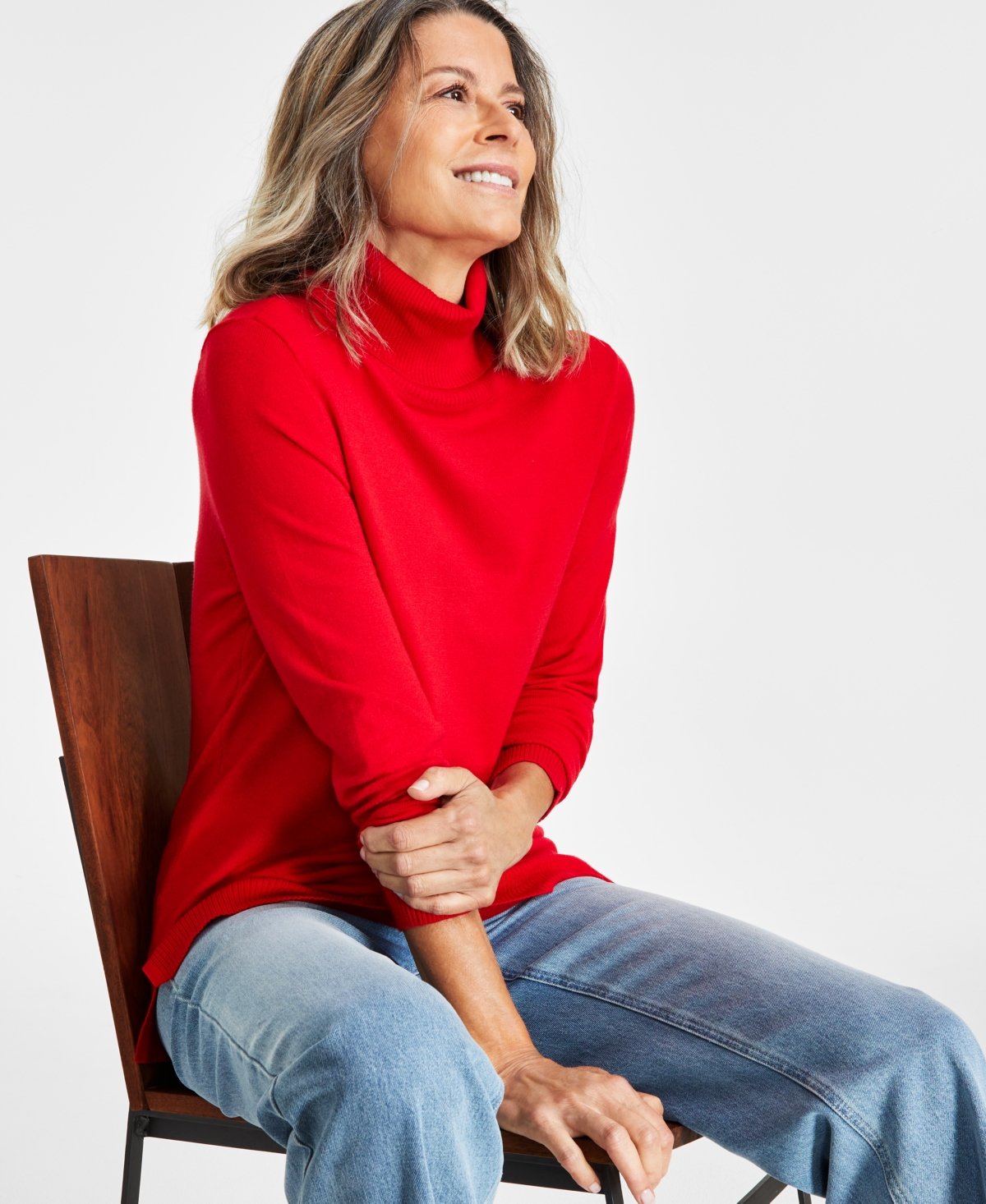 Click here for Style & Co Womens Long-Sleeve Turtleneck Sweater... prices