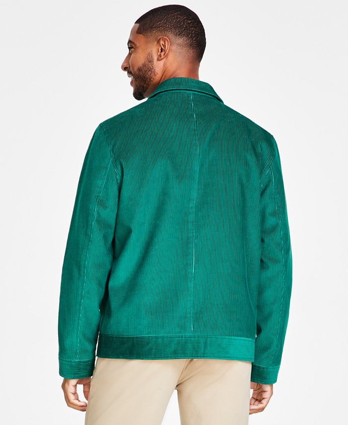 Club Room Men's Regular-Fit Full-Zip Corduroy Shirt Jacket, Created for ...