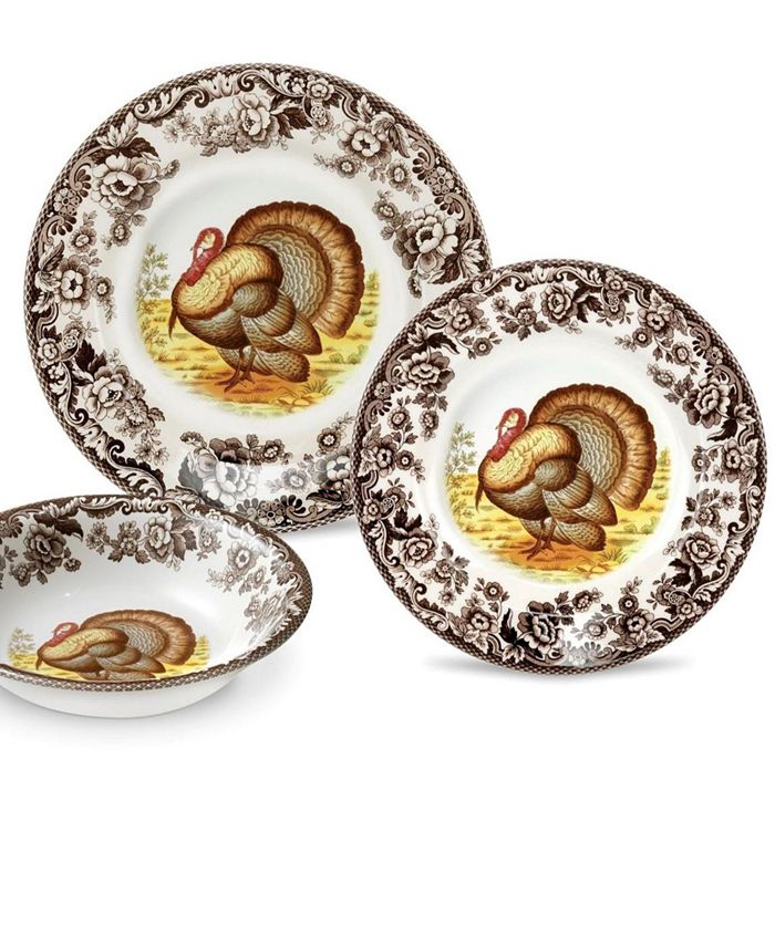 Spode Woodland Turkey Dinner Plate - Macy's