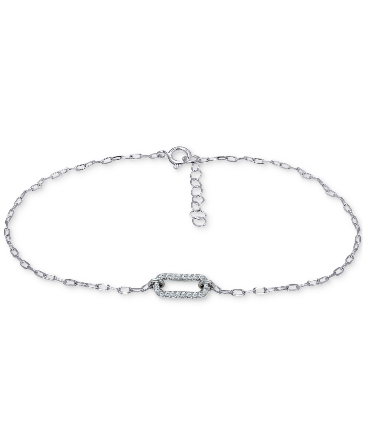 Click here for Giani Bernini Cubic Zirconia Pave Link Ankle Brace... prices