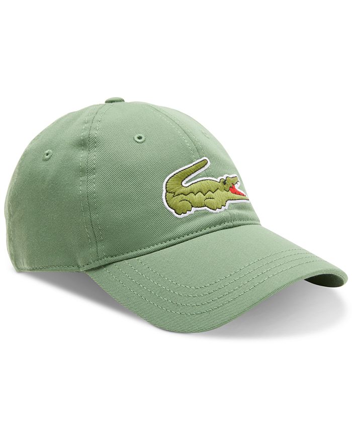 Lacoste Men's Adjustable Croc Logo Cotton Twill Baseball Cap - Macy's
