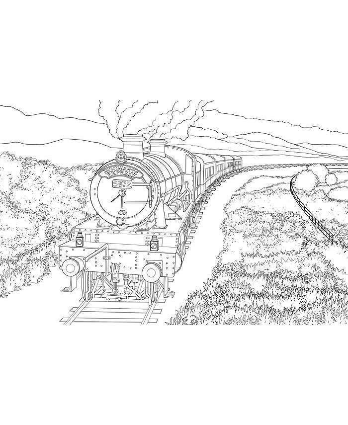 Barnes & Noble Harry Potter: An Official Hogwarts Coloring Book by ...